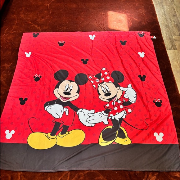 Disney | Bath | Disney Mickey And Minnie Mouse Red Shower Curtain 7 In ...